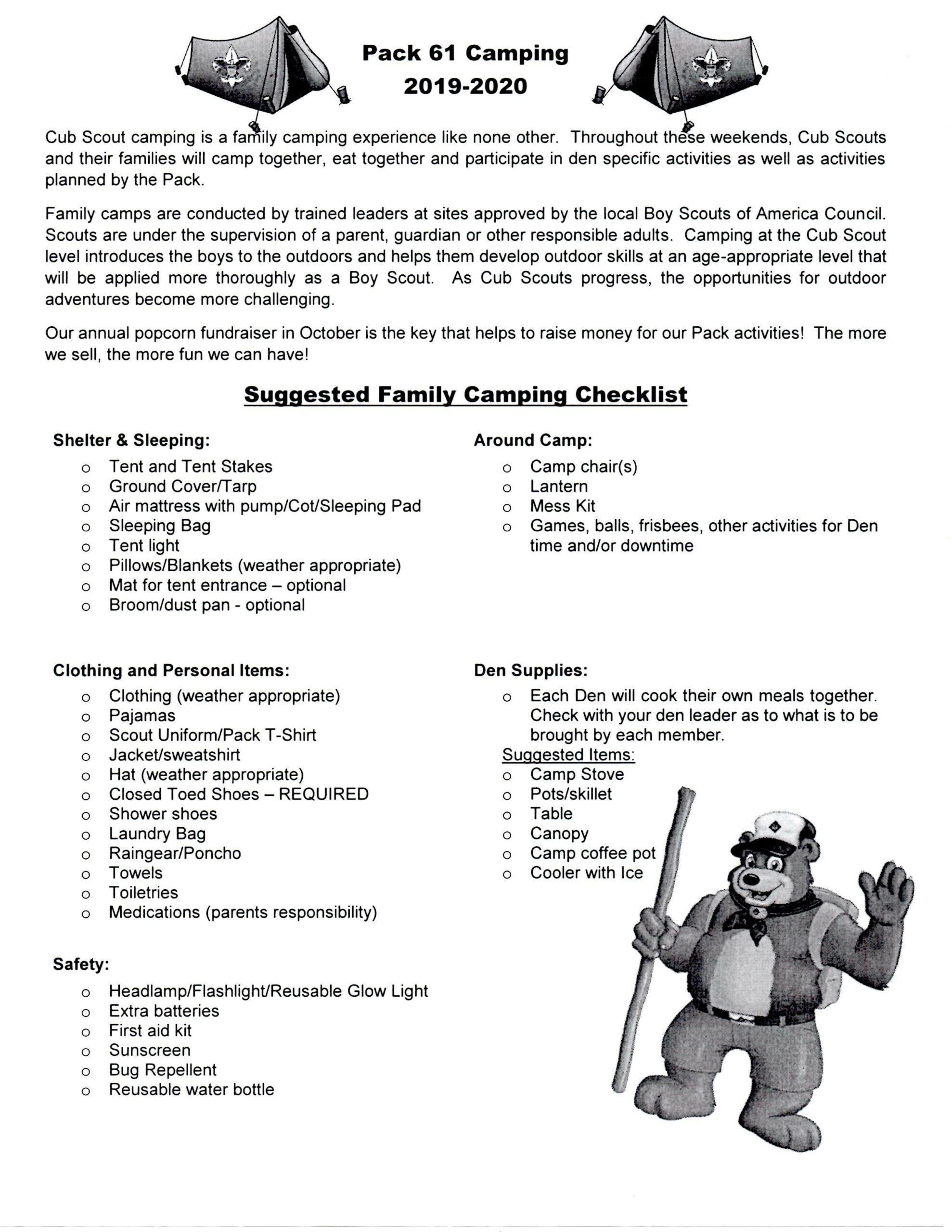 Families - Cub Scout Pack 61